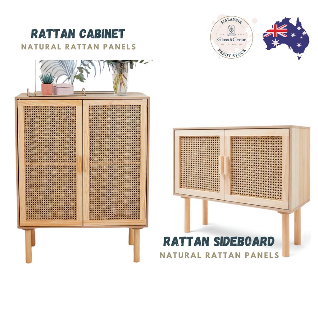 (IMPORTED) ANKO Rattan Cabinet & Rattan Sideboard | Shopee Malaysia