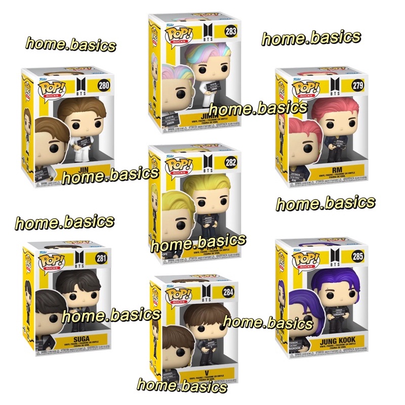 Preorder Pop! Rocks: BTS "Butter" Jung Kook, V, RM, Jimin, Jin, Jhope, Suga | Shopee Malaysia