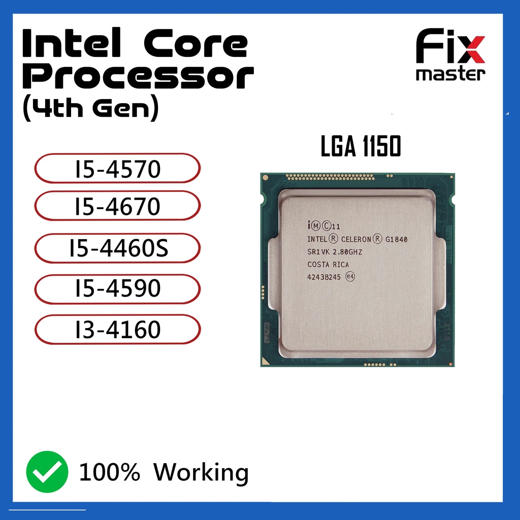 [Ready Stock] Intel Core Processor Desktop 4th Gen Socket LGA 1155 I5 ...