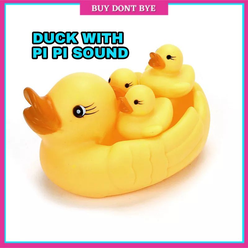 Squeezed Duckling Small Yellow Duck Family Set DUCK WITH PI PI SOUND ...