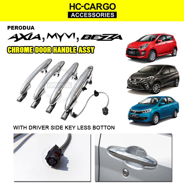 Perodua Bezza Myvi 2017 - 2022 Axia Door Handle Chrome ORIGINAL WITH ...