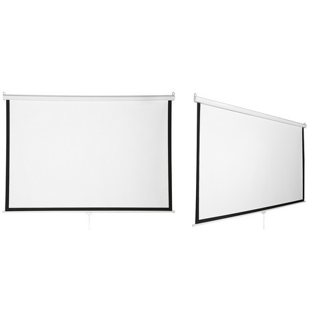 Self Screen Lock Manual Wall Mount Projector Screen - Matte White 3REX ...