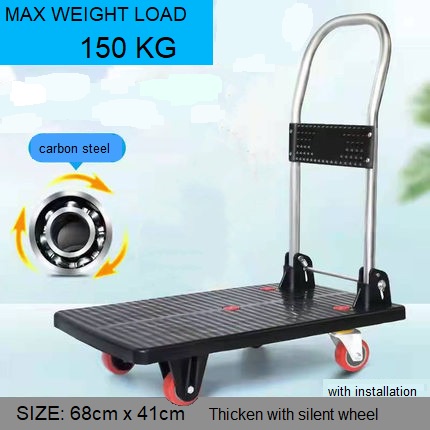 Foldable PVC Platform Hand TrucFoldable PVC Platform Hand Truck Trolley ...
