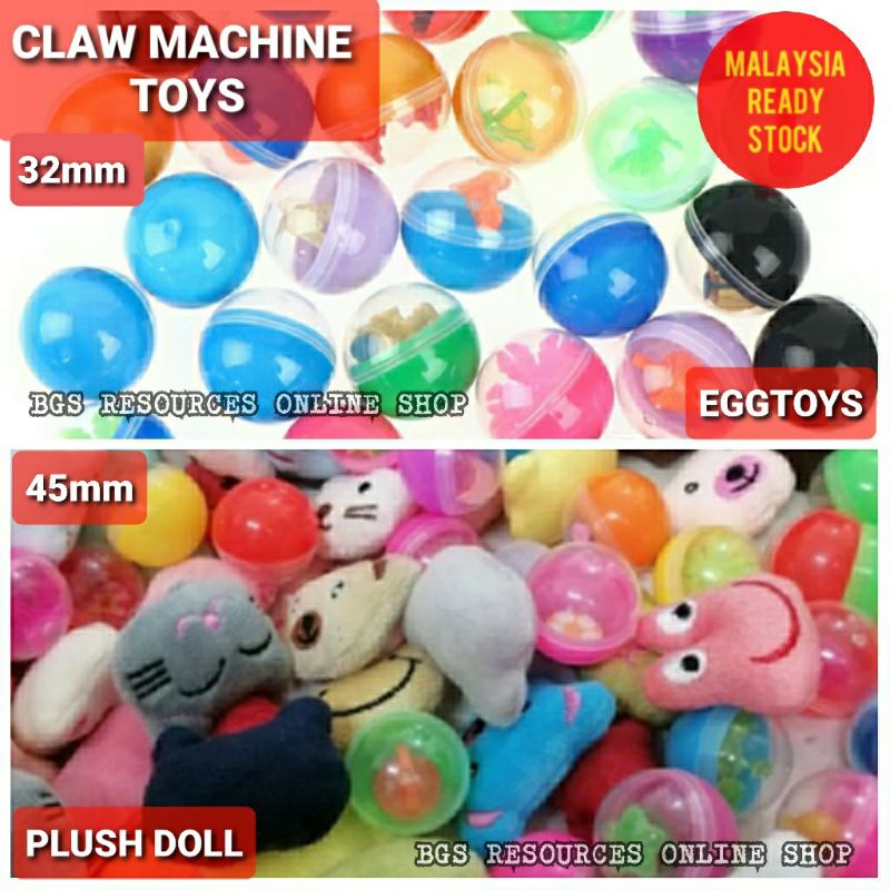 READY STOCK☝️ 10PCS CLAW MACHINE TOYS VENDING MACHINE TOY 45MM SURPRISE ...