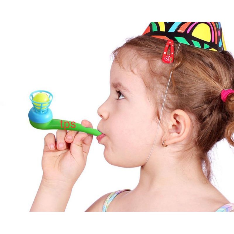 BLOW SKILL floating ball pipe toys speech oral autism | Shopee Malaysia