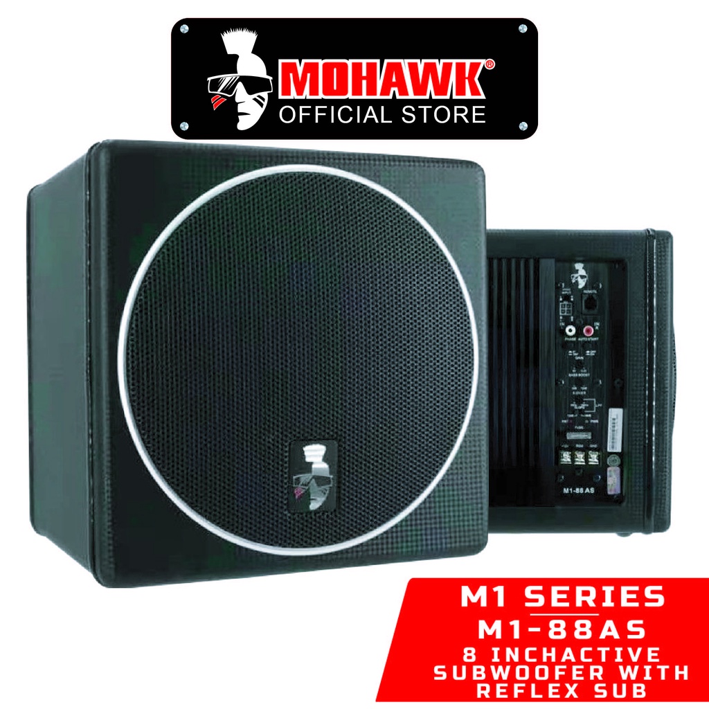 MOHAWK M1-Series Active Subwoofer With Reflex Sub (8") M1-88AS | Shopee ...