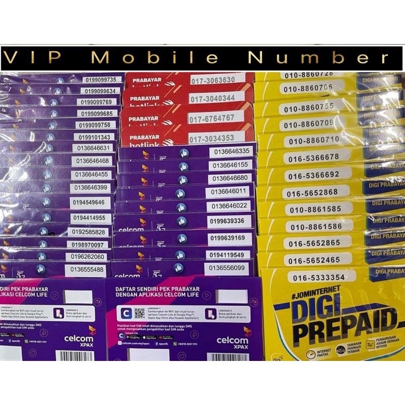 VIP Mobile Number ., Online Shop | Shopee Malaysia