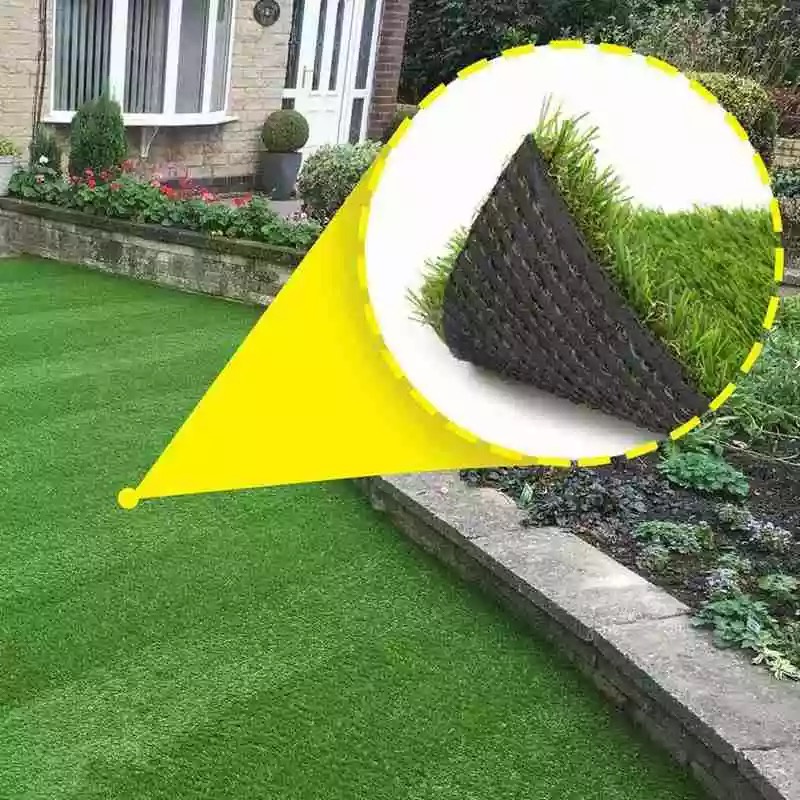 Karpet Rumput 25mm Light Duty Quality Natural Green Fake Grass Karpet ...