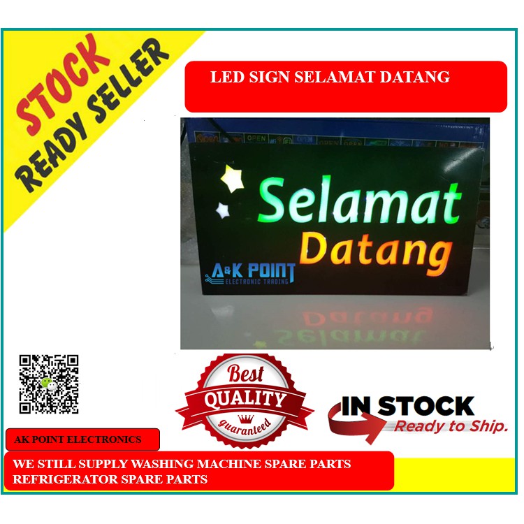 Led Sign ---- Selamat Datang --With Animation | Shopee Malaysia