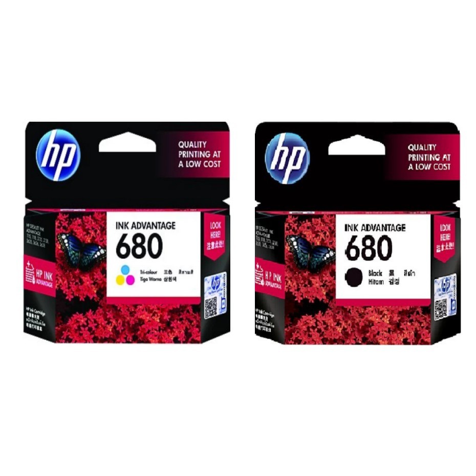 HP 680 Black/Tri-color/Combo/Twin Original Ink Advantage Cartridges ...