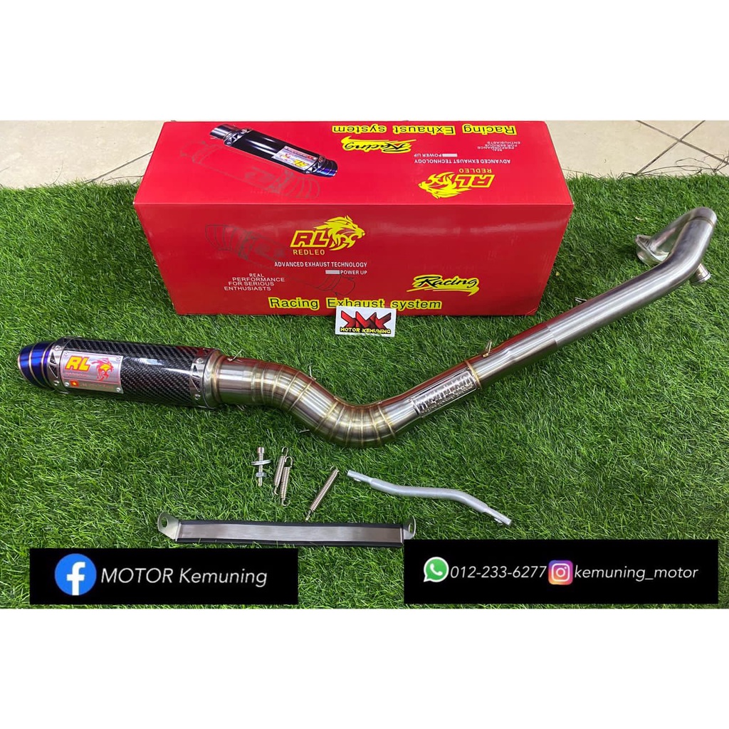 REDLEO EKZOS PAIP OPEN EXHAUST PIPE Y15 135LC LC Y15ZR TABUNG PENDEK ...