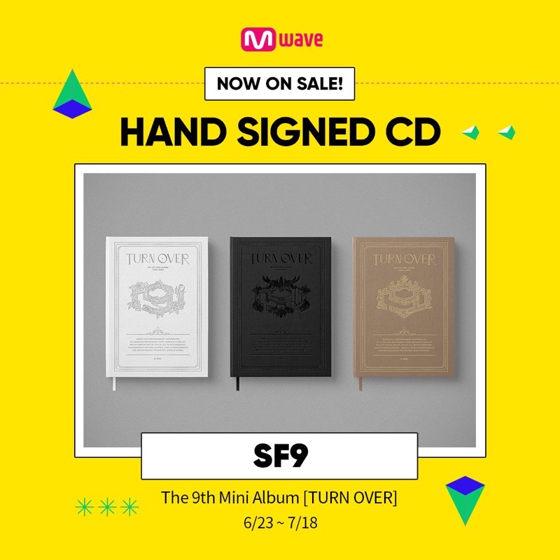 [MWAVE SIGNED CD] SF9 - The 9th Mini Album [TURN OVER] | Shopee Malaysia
