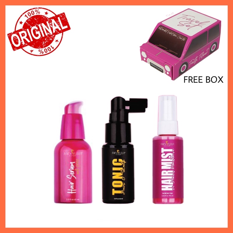 FAITH FLEUR + Travel Set + Hair Serum 65ML + Mini Tonic 45ML + Mini ...