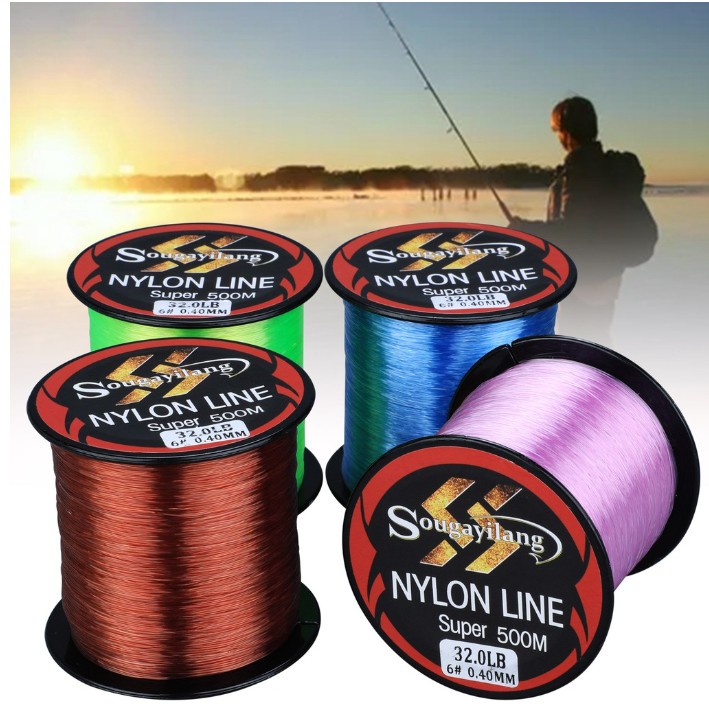 Monofilament Nylon Fishing Line , Tali Pancing Tangsi 500m Meter | Shopee Malaysia