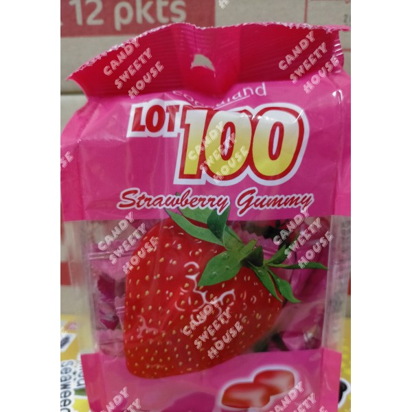 LOT 100 STRAWBERRY FLAVOUR GUMMY-150GM | Shopee Malaysia