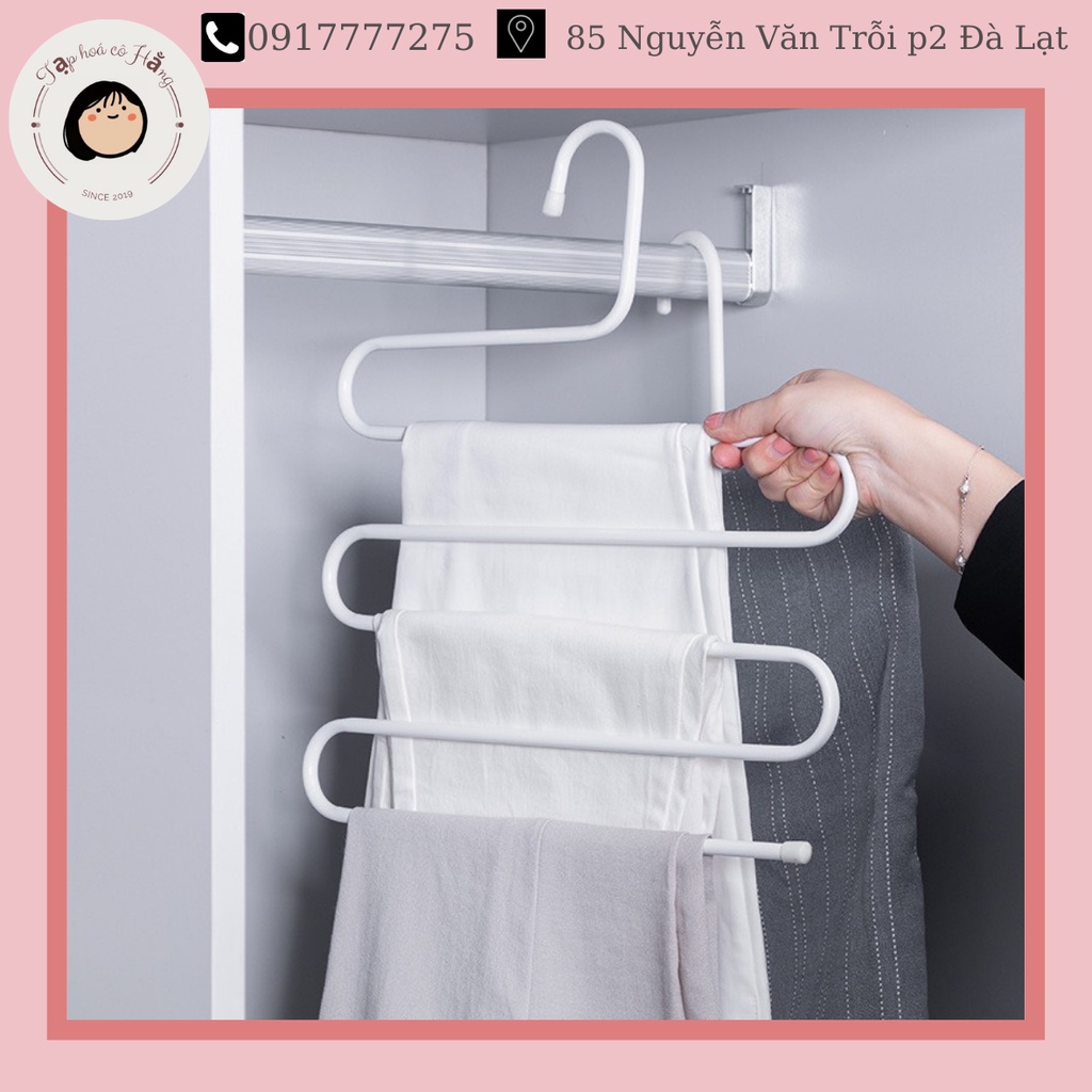 Handy stainless steel multi-purpose hanger saves the area of your ...