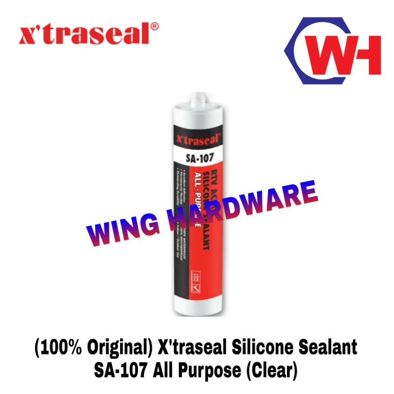 (100% Original) X'traseal Silicone Sealant SA-107 All Purpose (Clear) | Shopee Malaysia