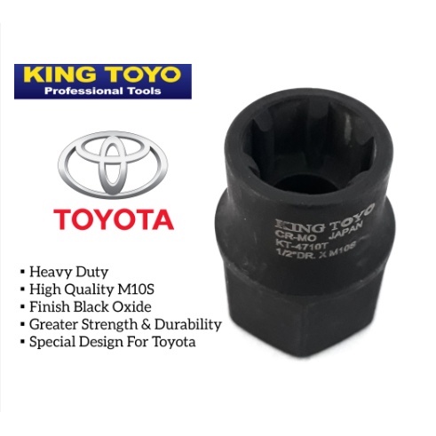 King Toyo 1/2Inch Ribe Socket M10S For Idle Wheel Center Screw of ...