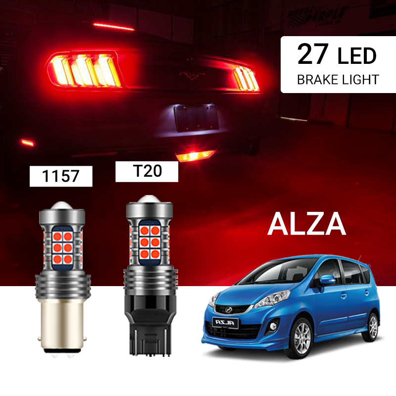 [PERODUA] Alza 27LED Car Brake Light Bulb Flash & Non Flash T20/7443 ...