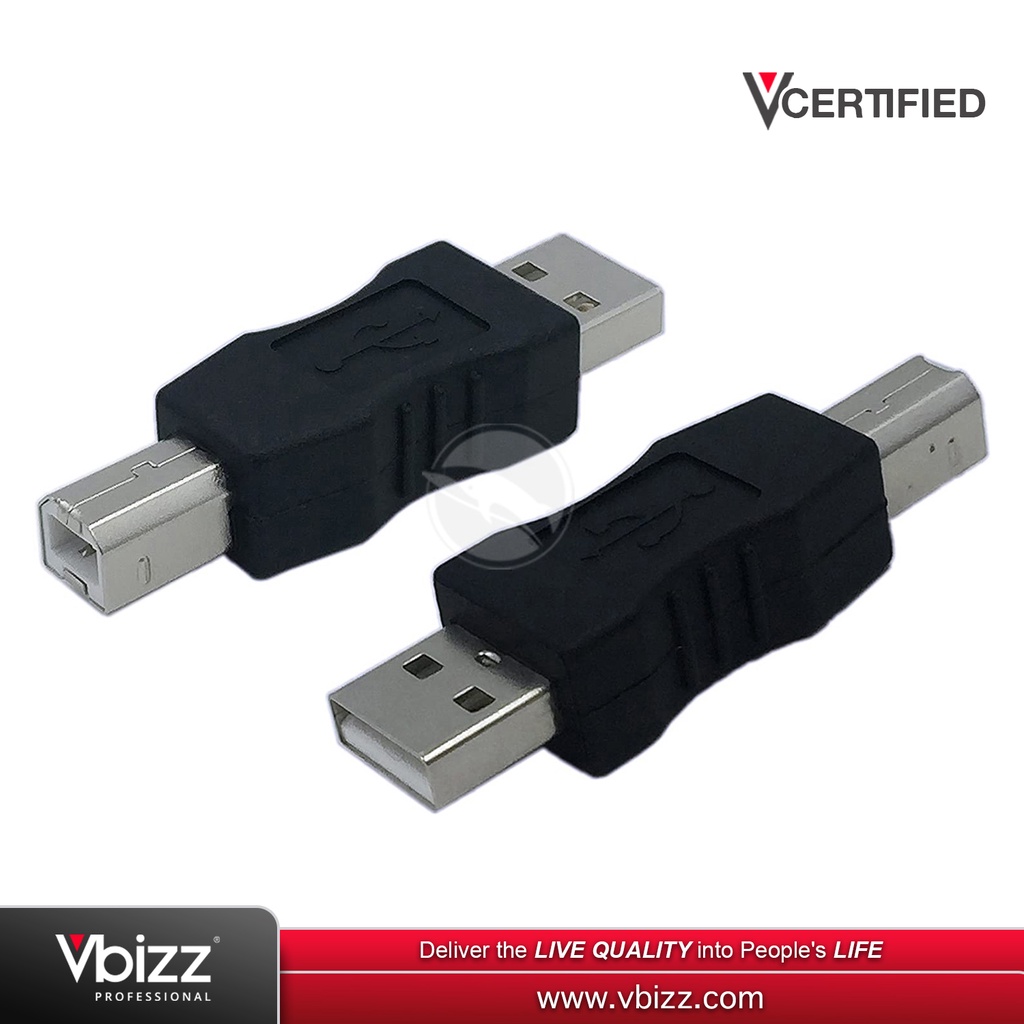 USBMPM USB 2.0 Type A Male to Type B Printer Port Male Adapter ...