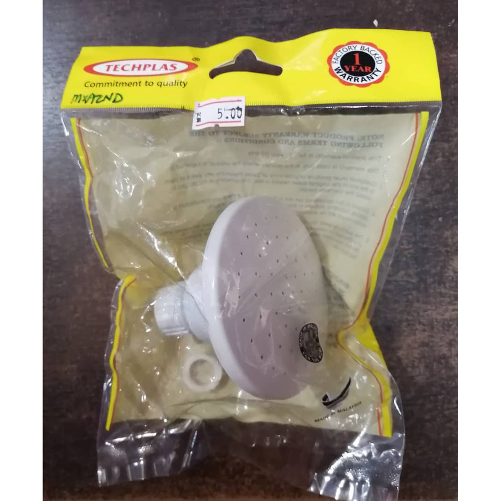 TECHPLAS 4" PLASTIC SHOWER ROSE HEAD | Shopee Malaysia