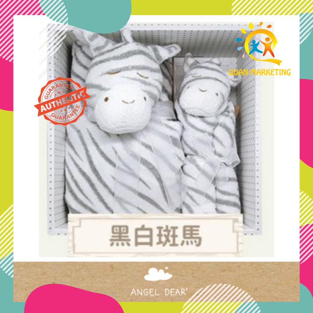 Angel Dear Zebra Set (1 Blankie + 1 Blanket) | Shopee Malaysia