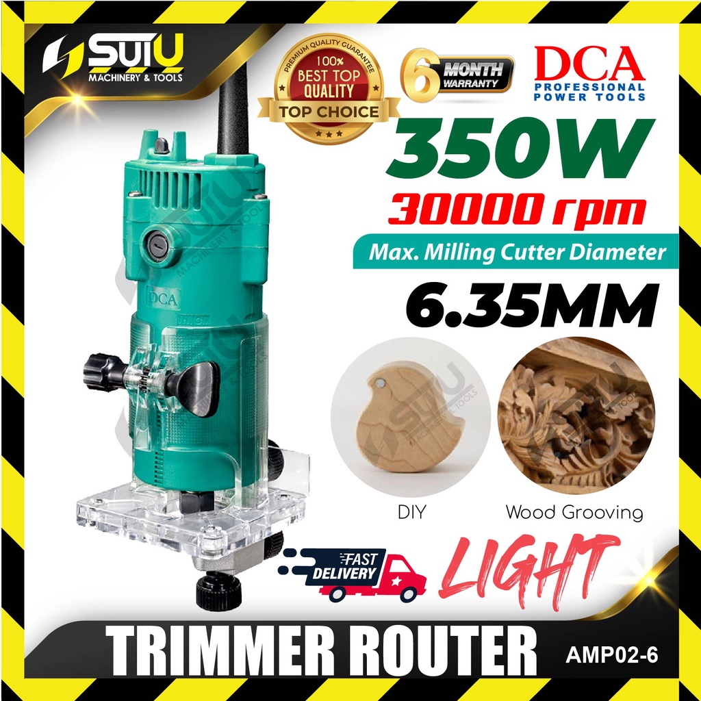 DCA AMP02-6 Trimmer Router 350W 30000RPM | Shopee Malaysia