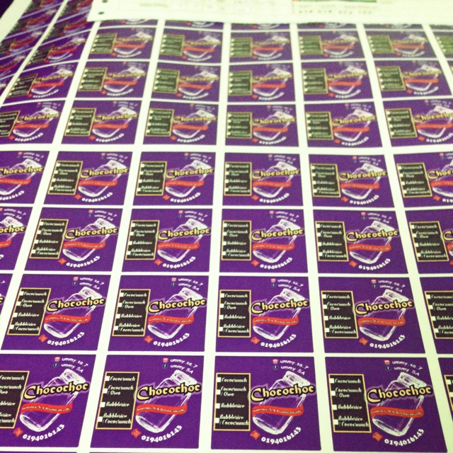 Stiker label produk / sticker produk makanan / sticker doorgift ...