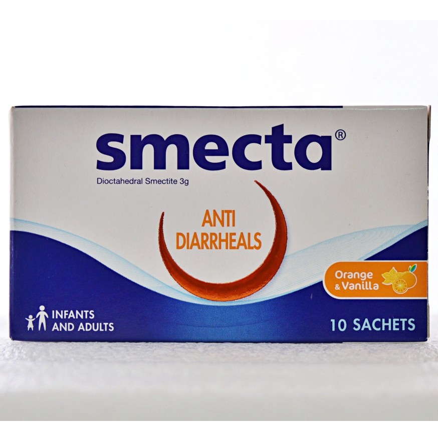 Smecta - Antidiarrheals Orange & Vanilla / Strawberry 3g 1 SACHET ...