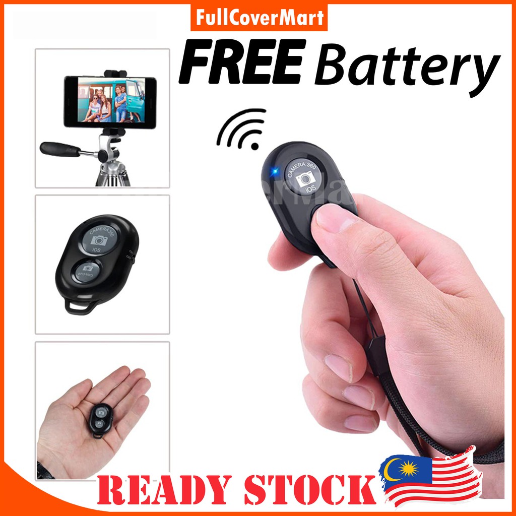 (ACC5) Bluetooth Wireless Shutter Remote Control With Battery for ...