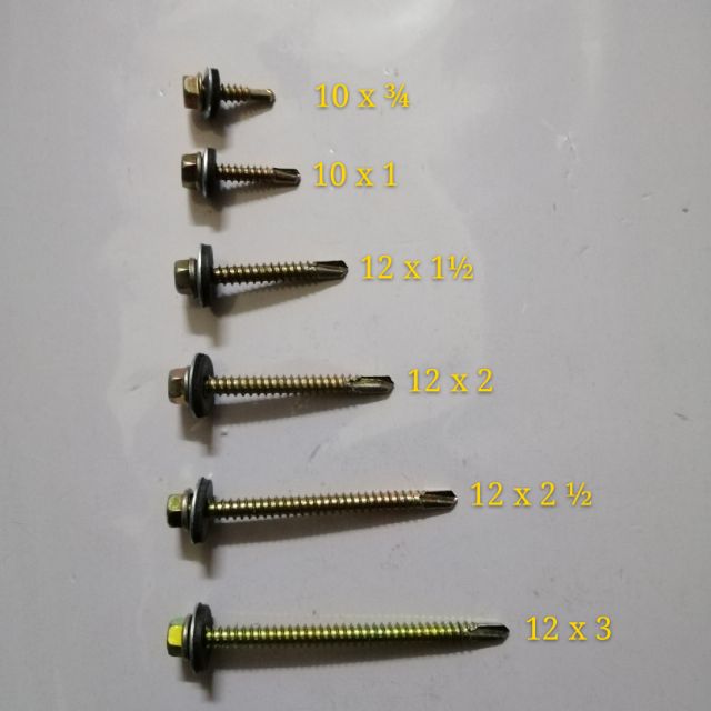 (Loose Pack) MK brand Self Drilling Screw/Skru Atap Besi | Shopee Malaysia