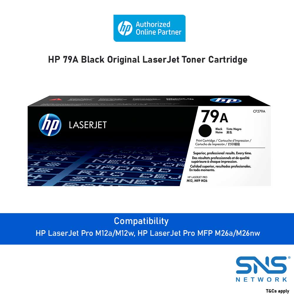 HP 79A Black Original LaserJet Toner Cartridge CF279A - Compatible with HP LaserJet Pro M12a ...