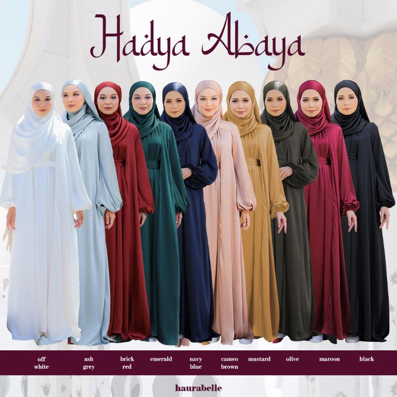 ABAYA HADYA BY HAURABELLE | Shopee Malaysia