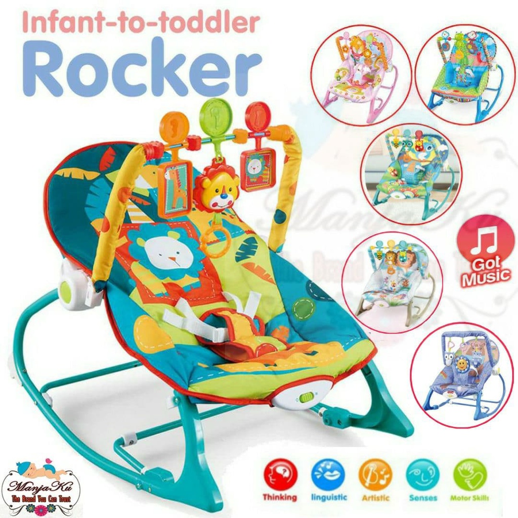 ORIGINAL Baby Premium Rocker Bouncer Newborn Music Sleeping Ti iBaby ...