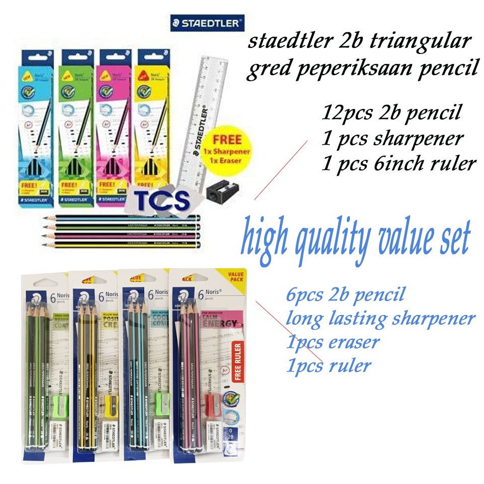 STAEDTLER 118 2B TRIANGULAR PENCIL | Shopee Malaysia