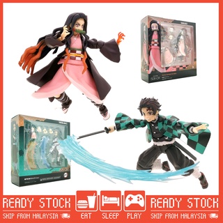 Oem 15cm SHF Figma Demon Slayer Tanjiro Nezuko Kamado Action Figure ...