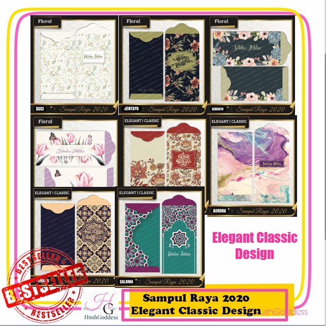 Sampul Raya Angpao Angpau Pack 2020 Elegant Classic Design | Shopee ...