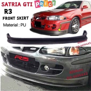 SATRIA GTI R3 LIP BUMPER SKIRT WIRA PROTON PUTRA BODYKIT DEPAN R3 / PU ...
