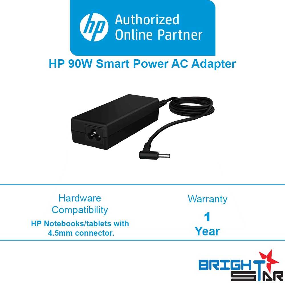 HP 90W Smart Power AC Adapter | Shopee Malaysia