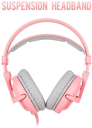 SADES A6 Angel Edition Pink USB Gaming Headphone Over Ear Headset Game ...