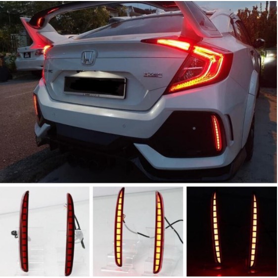 Honda Civic FC 2016 Type R Typer Rear Bumper Reflector Light Led ...