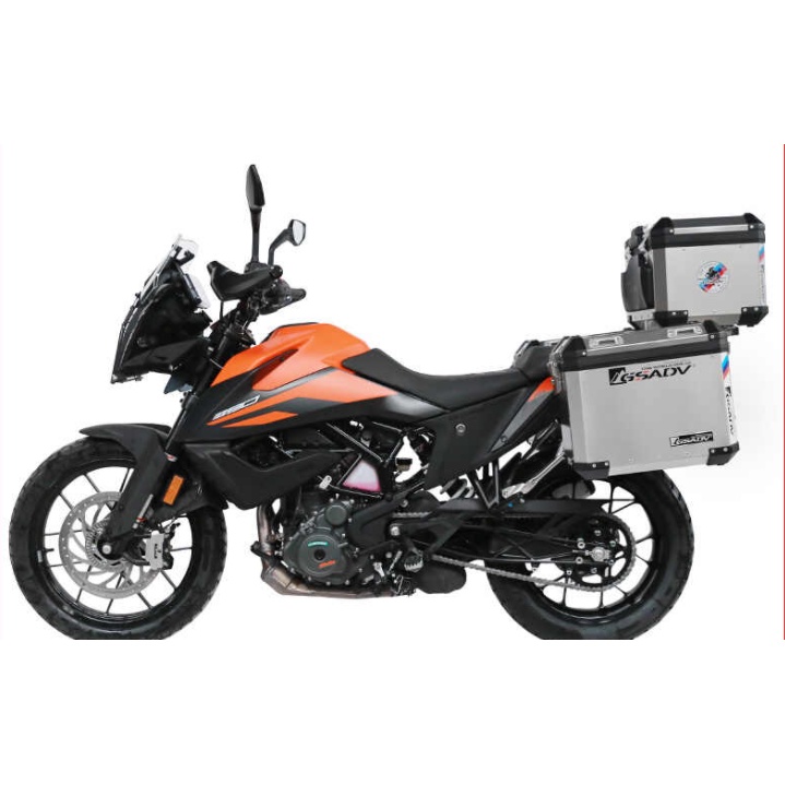 GSADV KTM 390 Adventure Motorcycle Top Box Aluminium & Side Box ...
