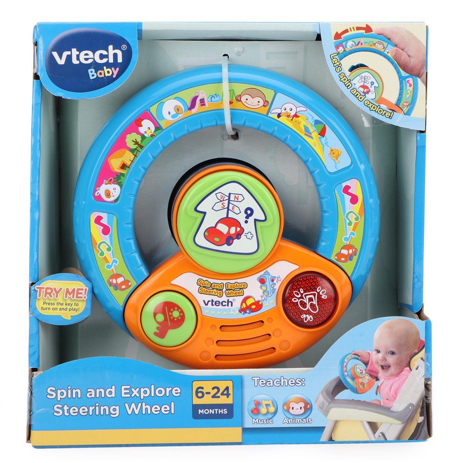 VTECH Spin And Explore Steering Wheel - READY STOCK | Shopee Malaysia