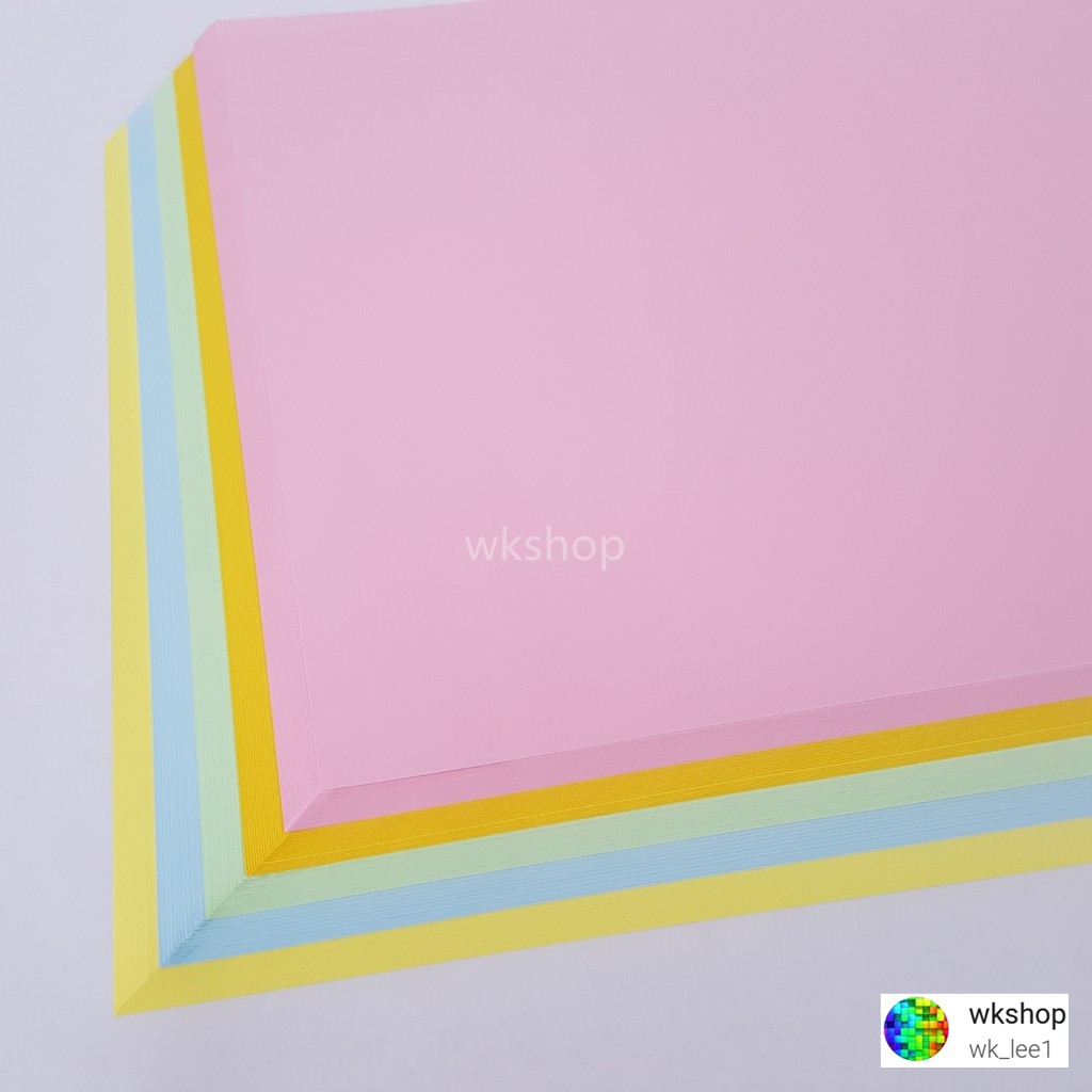 5 Assorted Colour Paper A4 100 Sheet Pastel | Shopee Malaysia