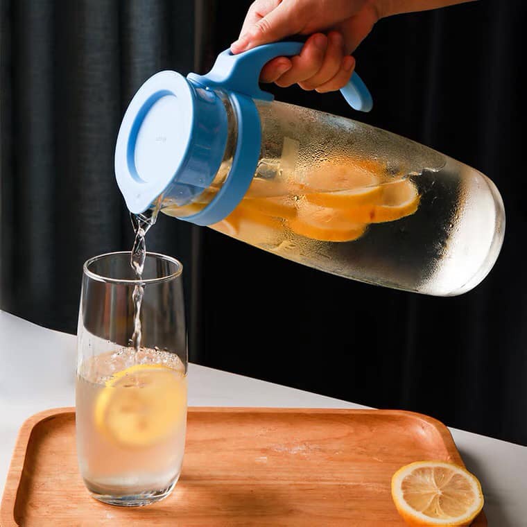 Ocean Divano / Patio Water Jug with Cover Pitcher Serve Dinking Jar Jag ...