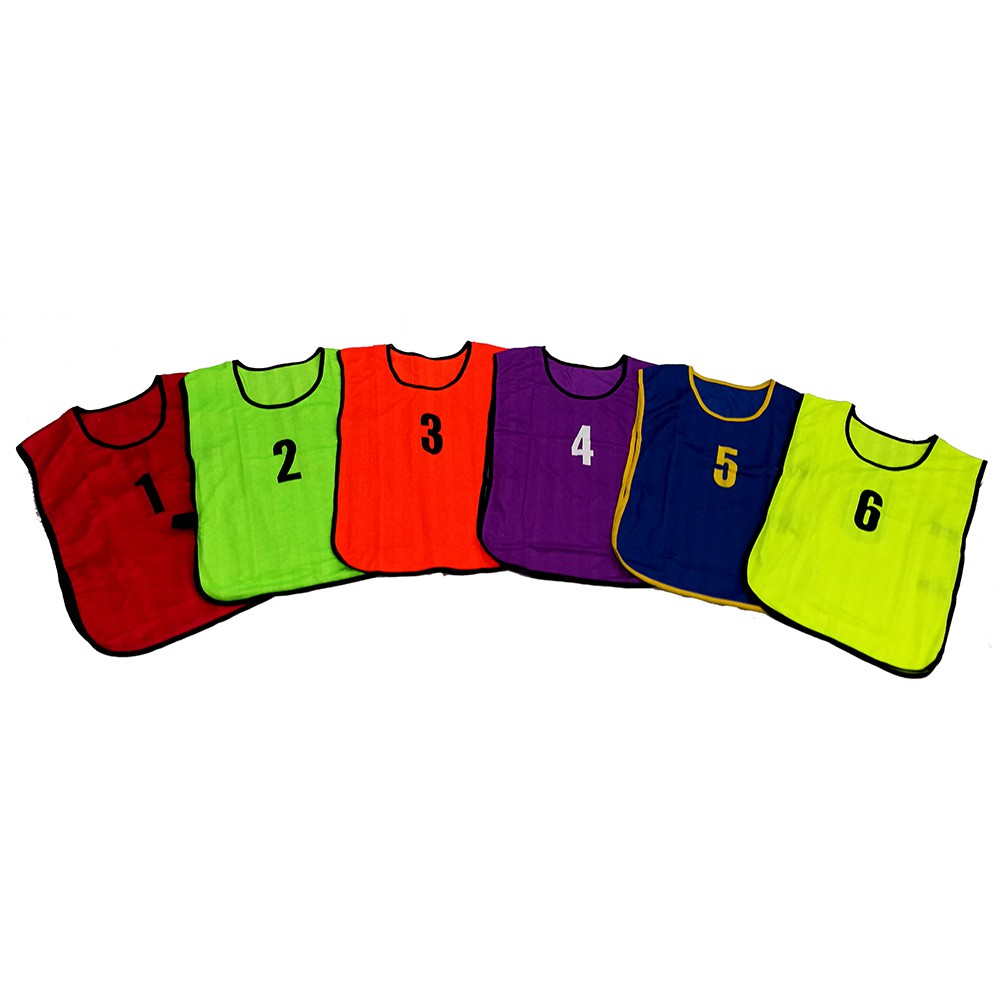 Mesh Sport Bibs For Team/Group Activities & Sports (Numbered & Colored ...