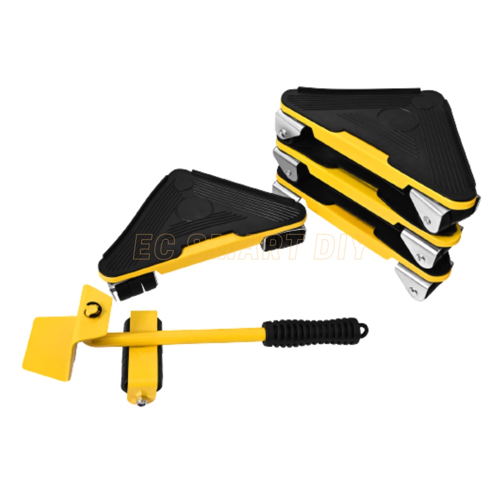 Heavy Duty Mover Tool Furniture Lifter 500KG 360° PP Wheel Strong Metal ...