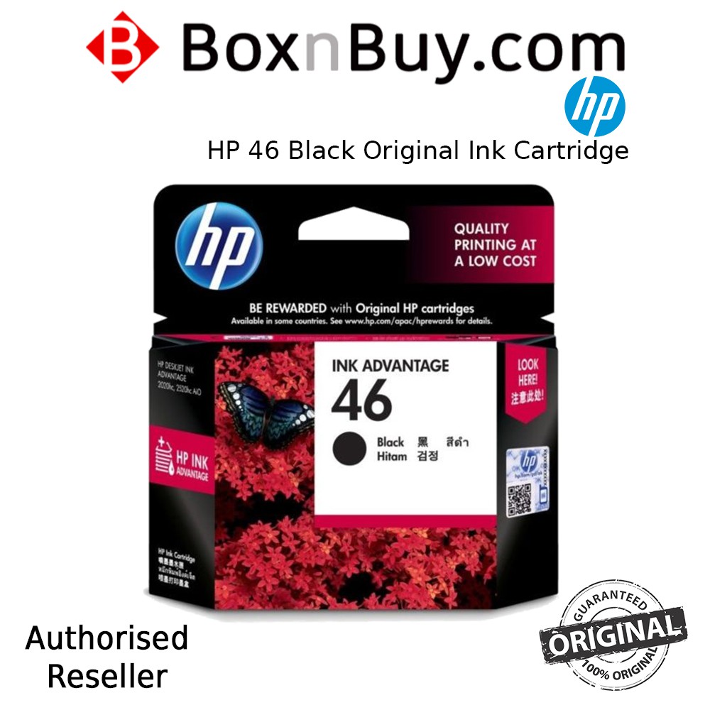 HP 46 Black Original Ink Cartridge | Shopee Malaysia