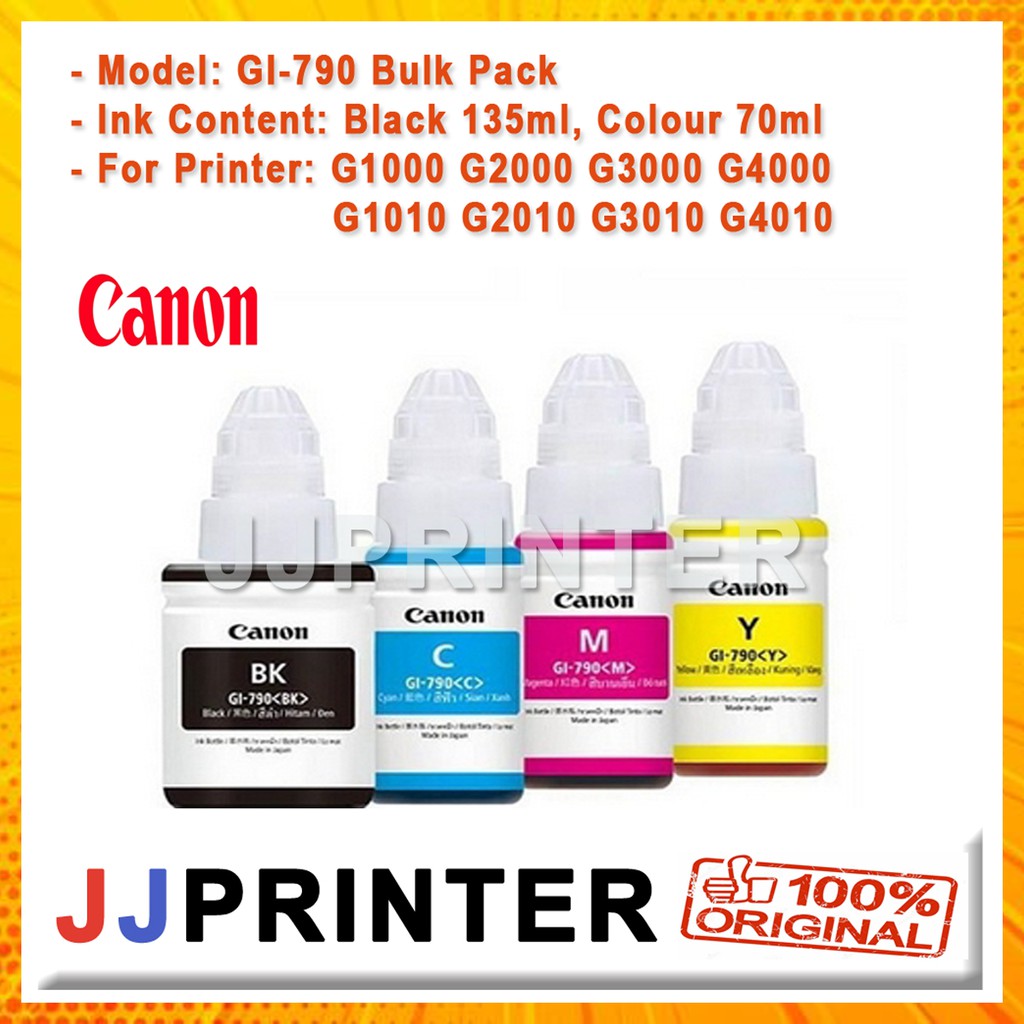Original GENUINE CANON GI-790 GI790 G1010 G2010 G3010 G4010 / GI-71 ... Original GENUINE CANON GI-790 GI790 G1010 G2010 G3010 G4010 / GI-71 ...