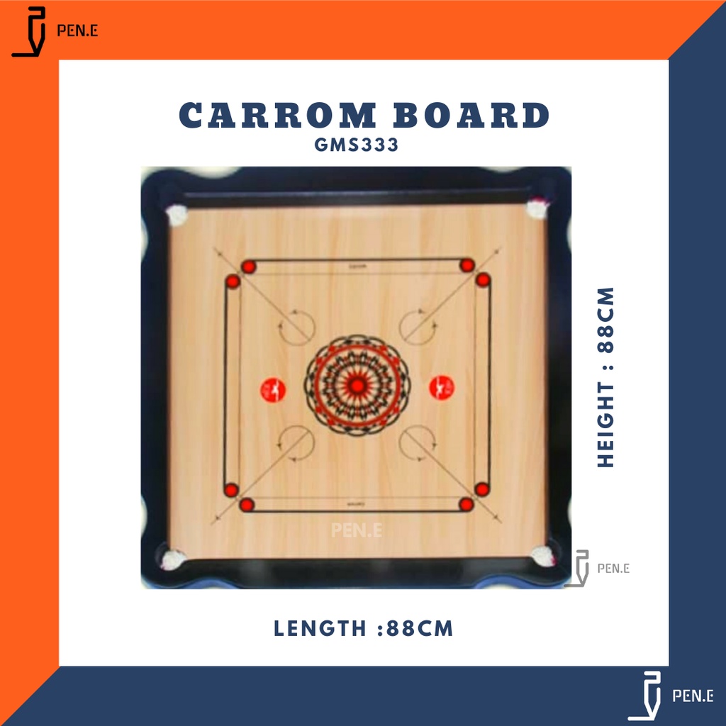 [READY STOCK] Carrom Board / Papan Karom GMS333 / Papan Karom GMS333 ...